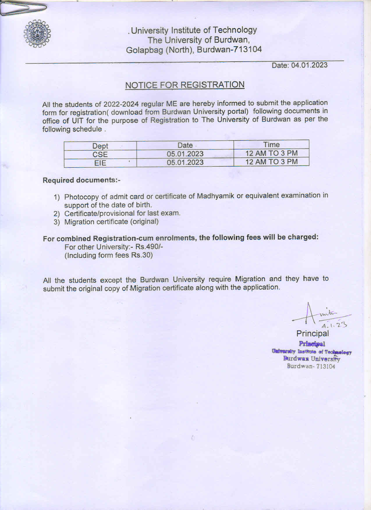 Old Notices