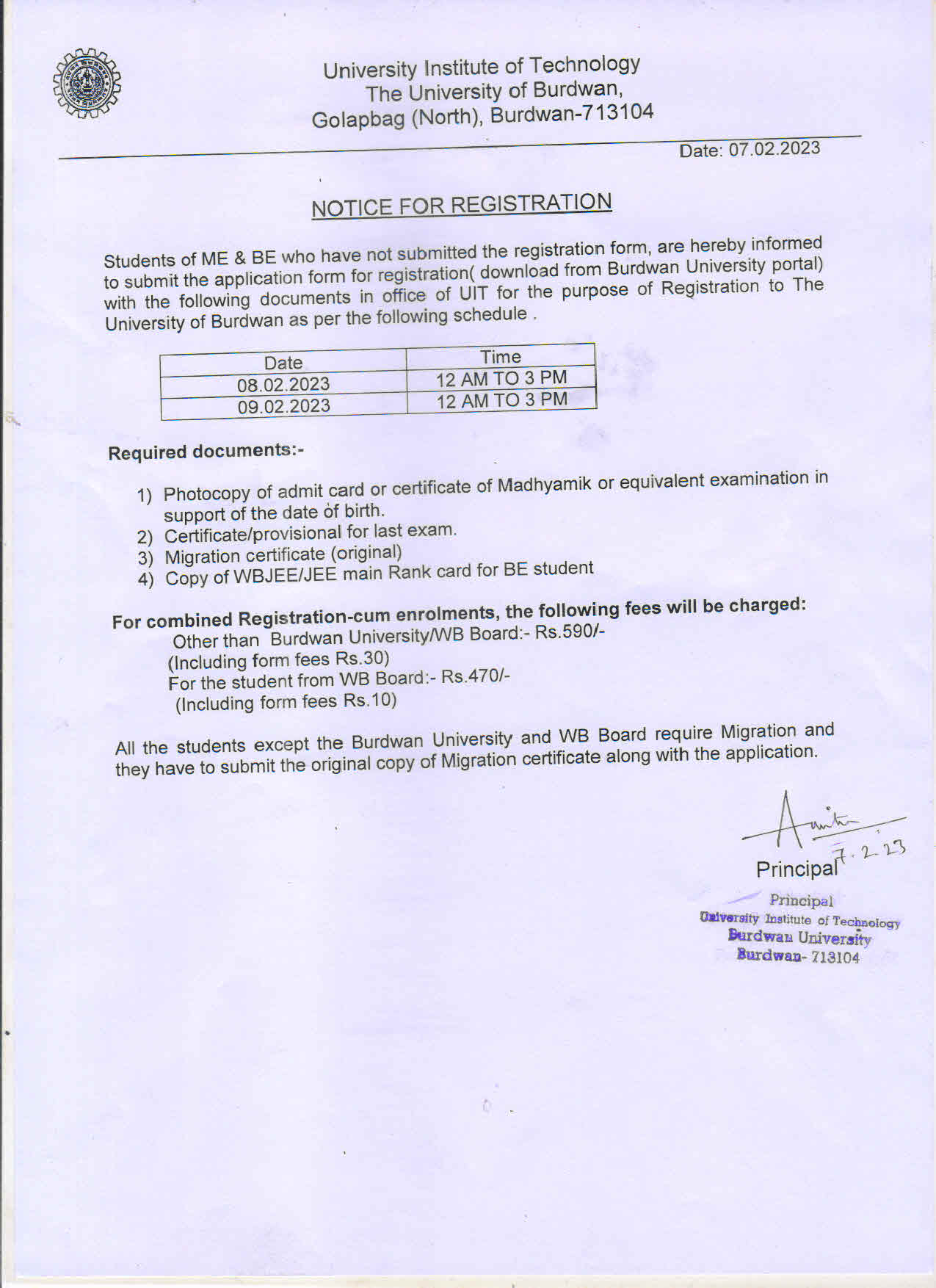Old Notices
